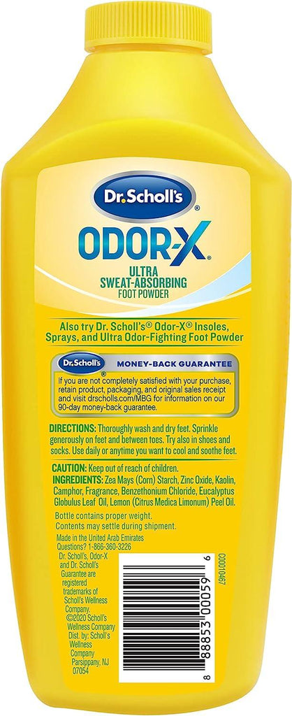 Odor-X Ultra Sweat-Absorbing Foot Powder | Dr. Scholl's PH – Dr Scholl's PH